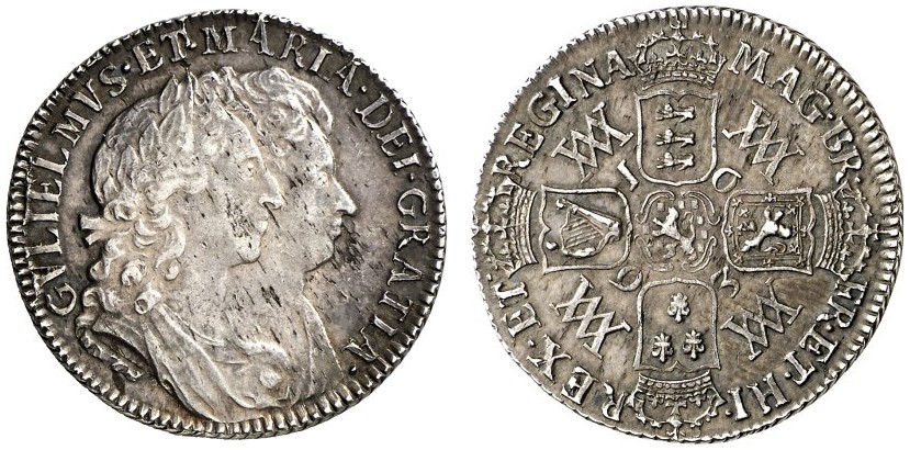 GROSSBRITANNIEN / IRLAND ENGLAND William III und Mary, 1688-1694 ...