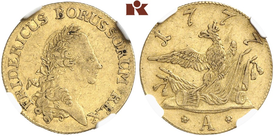 PREUSSEN Friedrich II., der Große, 1740-1786. Friedrichs d'or 1777 A ...