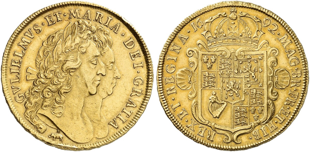 GROSSBRITANNIEN / IRLAND ENGLAND William III und Mary, 1688-1694. 5 ...