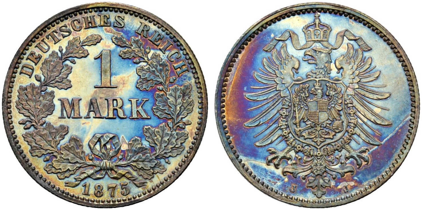 REICHSKLEINMÜNZEN 1 Mark 1875 J. | 258849