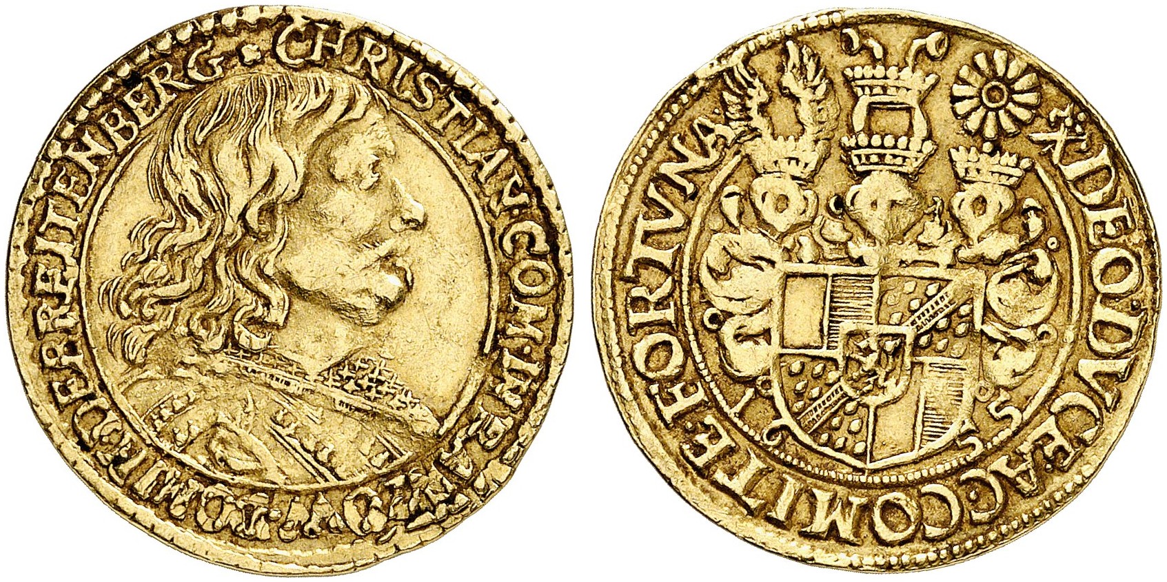 RANTZAU GRAFSCHAFT Christian, 1650-1663. Dukat 1655, Rantzau. | 290800