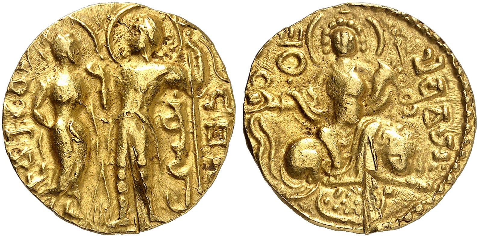 GUPTA IN INDIEN Chandragupta I., 319-335. AV-Stater, King and Queen ...