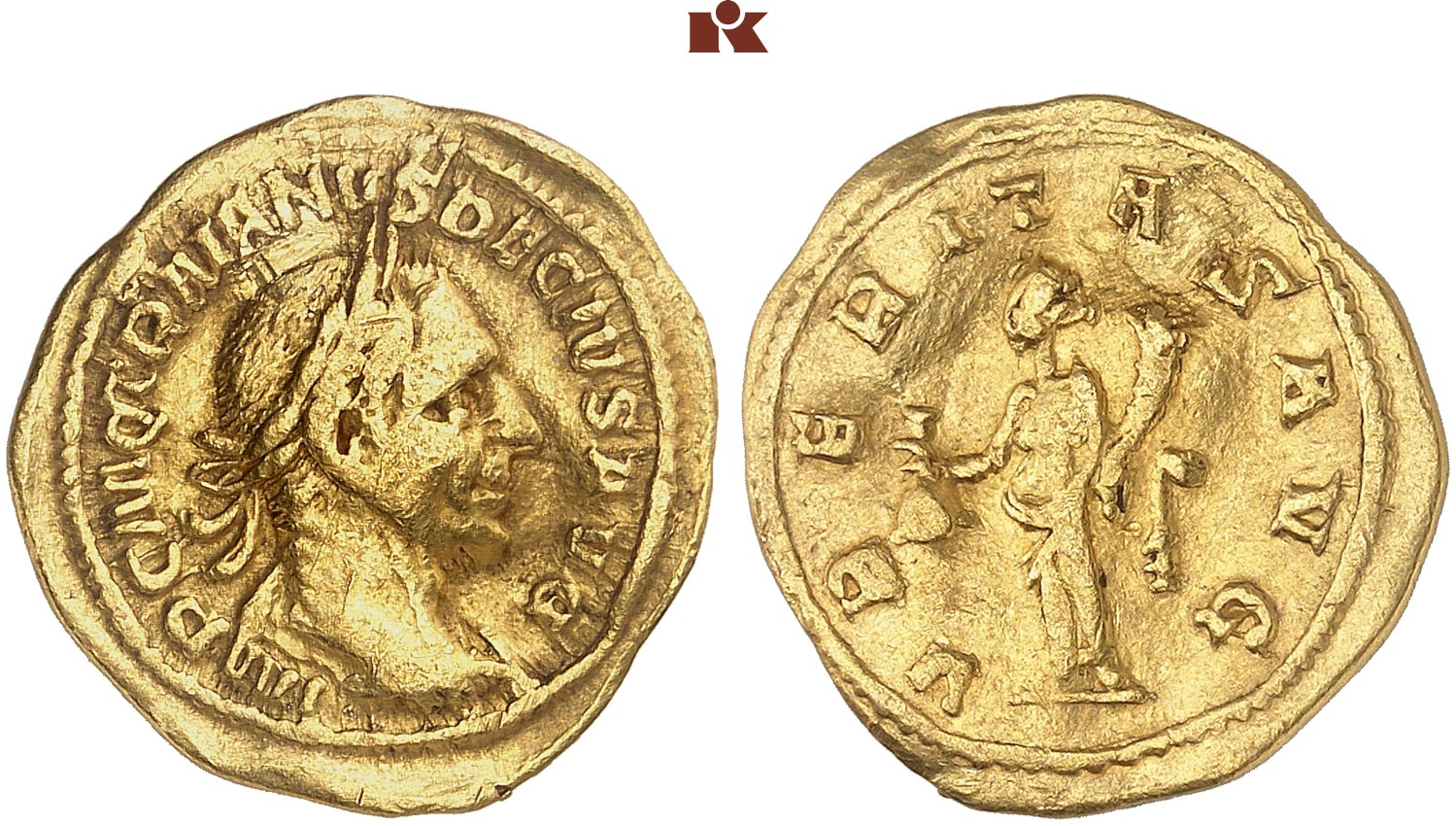 MÜNZEN DER RÖMISCHEN KAISERZEIT Traianus Decius, 249-251. AV-Aureus ...
