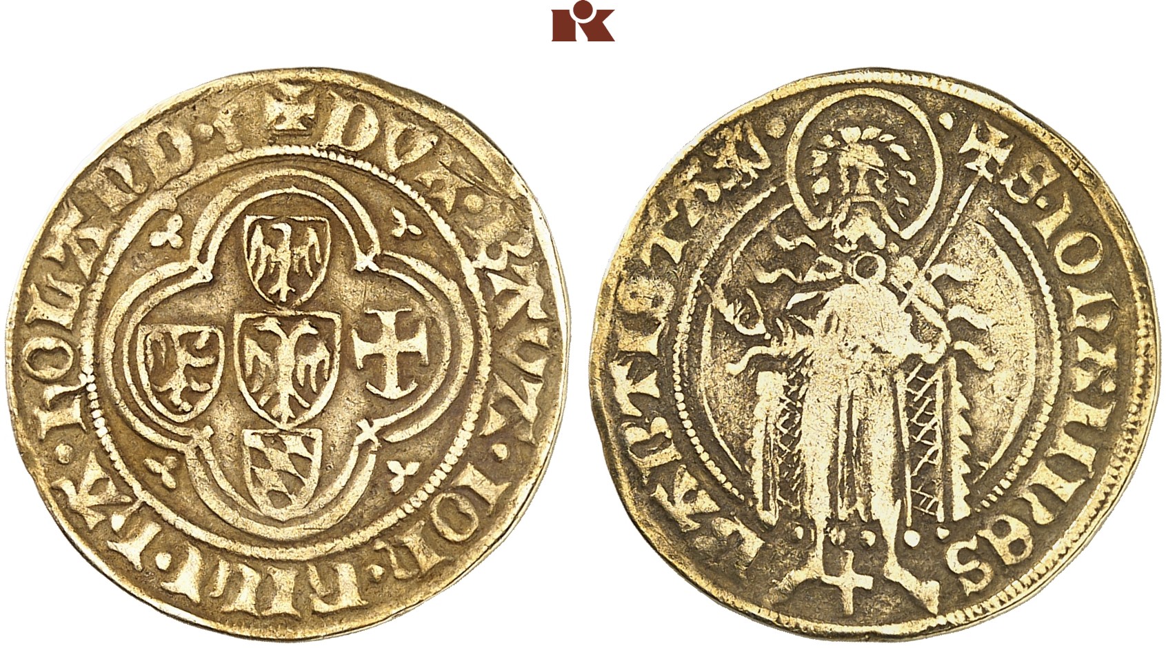 NIEDERLANDE HOLLAND Grafschaft. Jan von Bayern, 1418-1425. Goldgulden ...