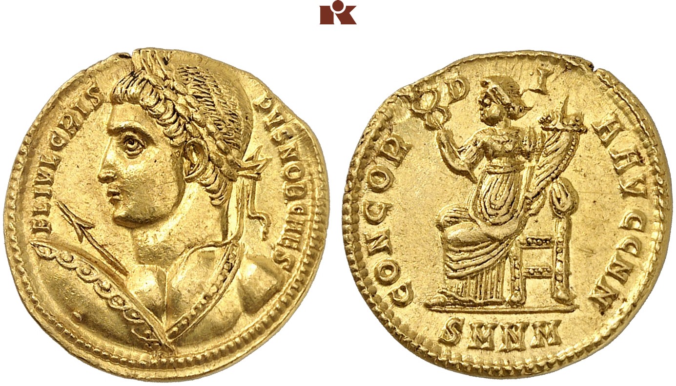 MÜNZEN DER RÖMISCHEN KAISERZEIT Constantinus I., 306-337 für Crispus ...