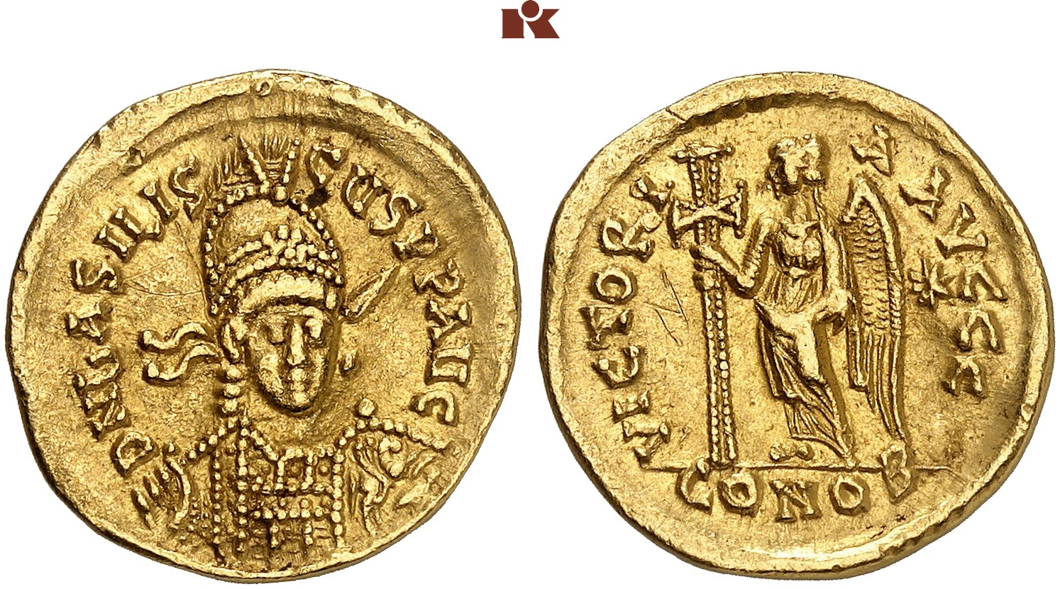 MÜNZEN DER RÖMISCHEN KAISERZEIT Basiliscus, 475-476. AV-Solidus ...