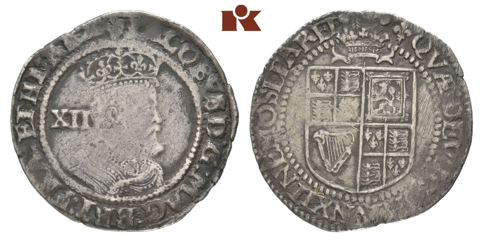 GROSSBRITANNIEN / IRLAND ENGLAND James I, 1603-1625. Shilling (12 Pence ...