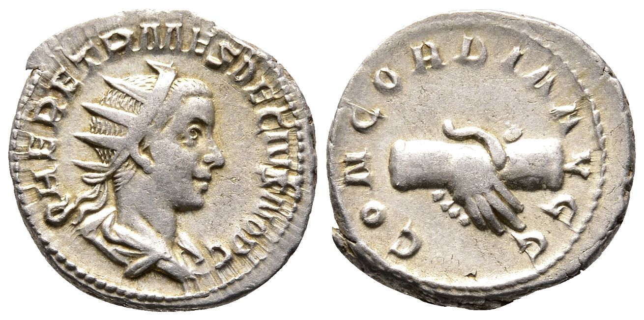 MÜNZEN DER RÖMISCHEN KAISERZEIT Traianus Decius, 249-251 für Herennius ...