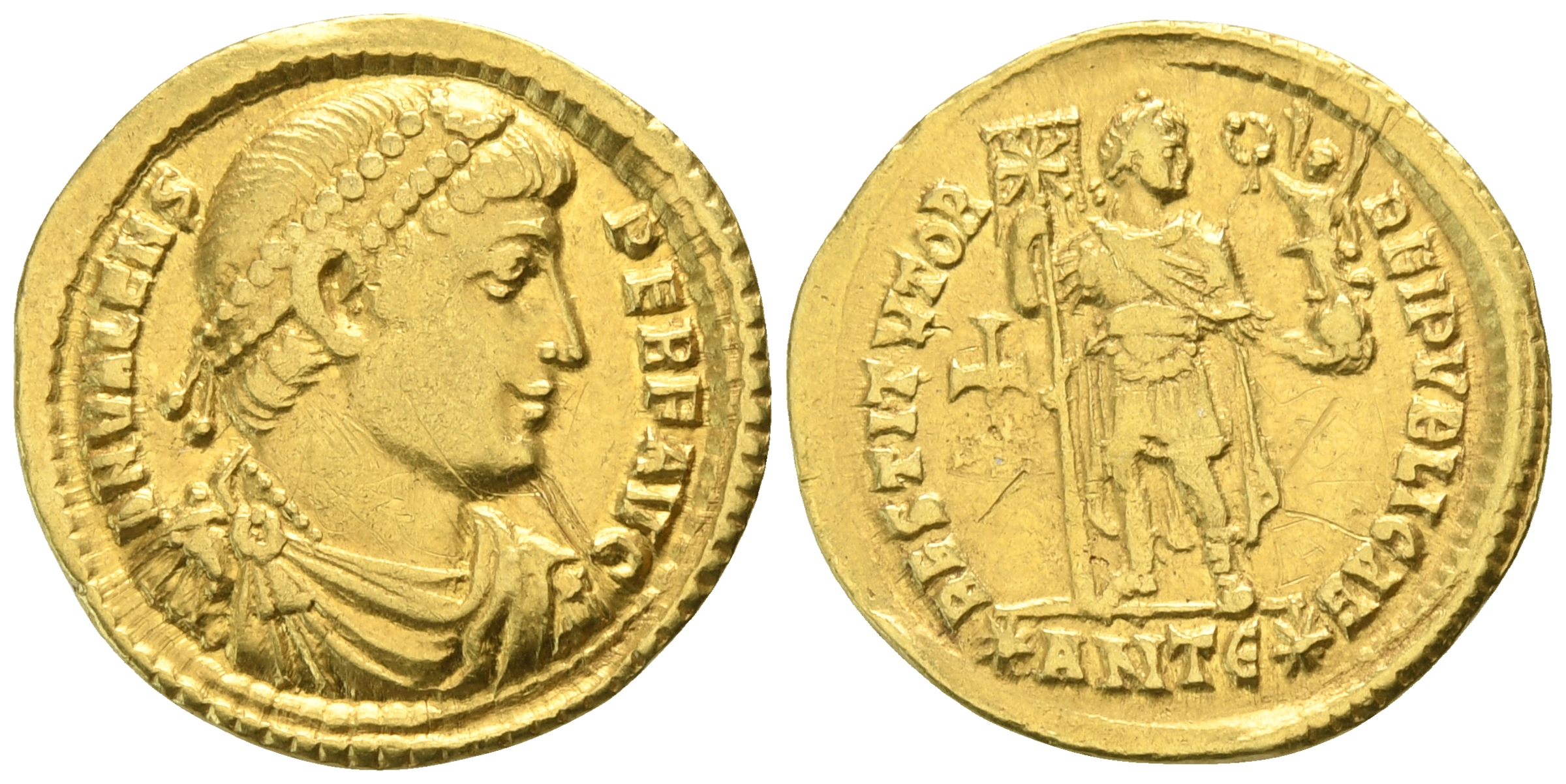 MÜNZEN DER RÖMISCHEN KAISERZEIT Valens, 364-378. AV-Solidus, 364/367 ...