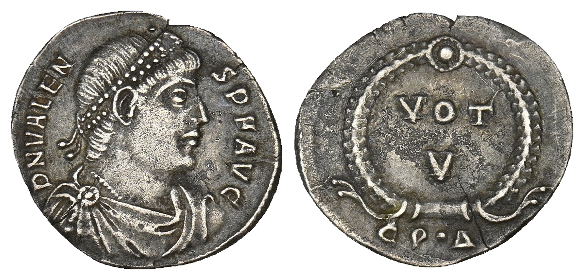 MÜNZEN DER RÖMISCHEN KAISERZEIT Valens, 364-378. AR-Siliqua, 365/366 ...