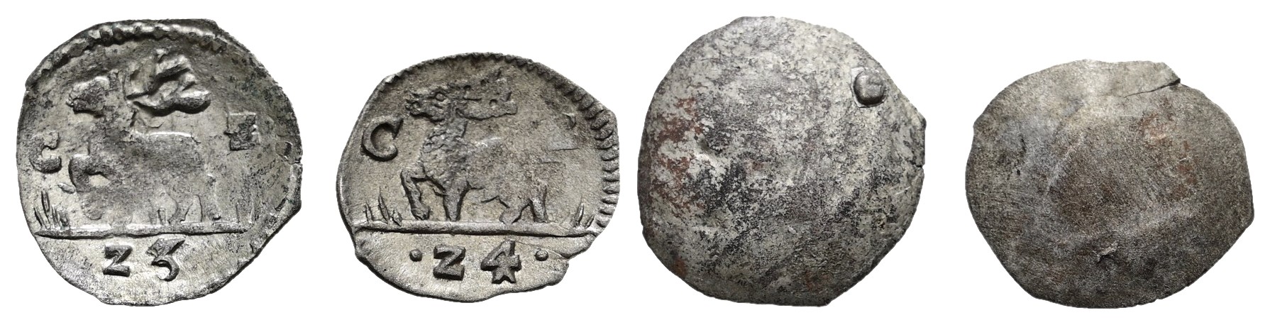 STOLBERG Wolfgang Georg allein, 1612-1631. Schüsselpfennig 1623, 1624 ...