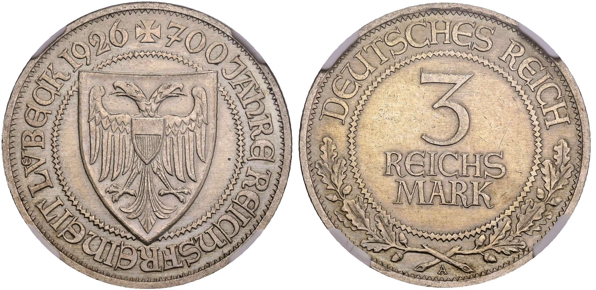 WEIMARER REPUBLIK 3 Reichsmark 1926 A. | 440118