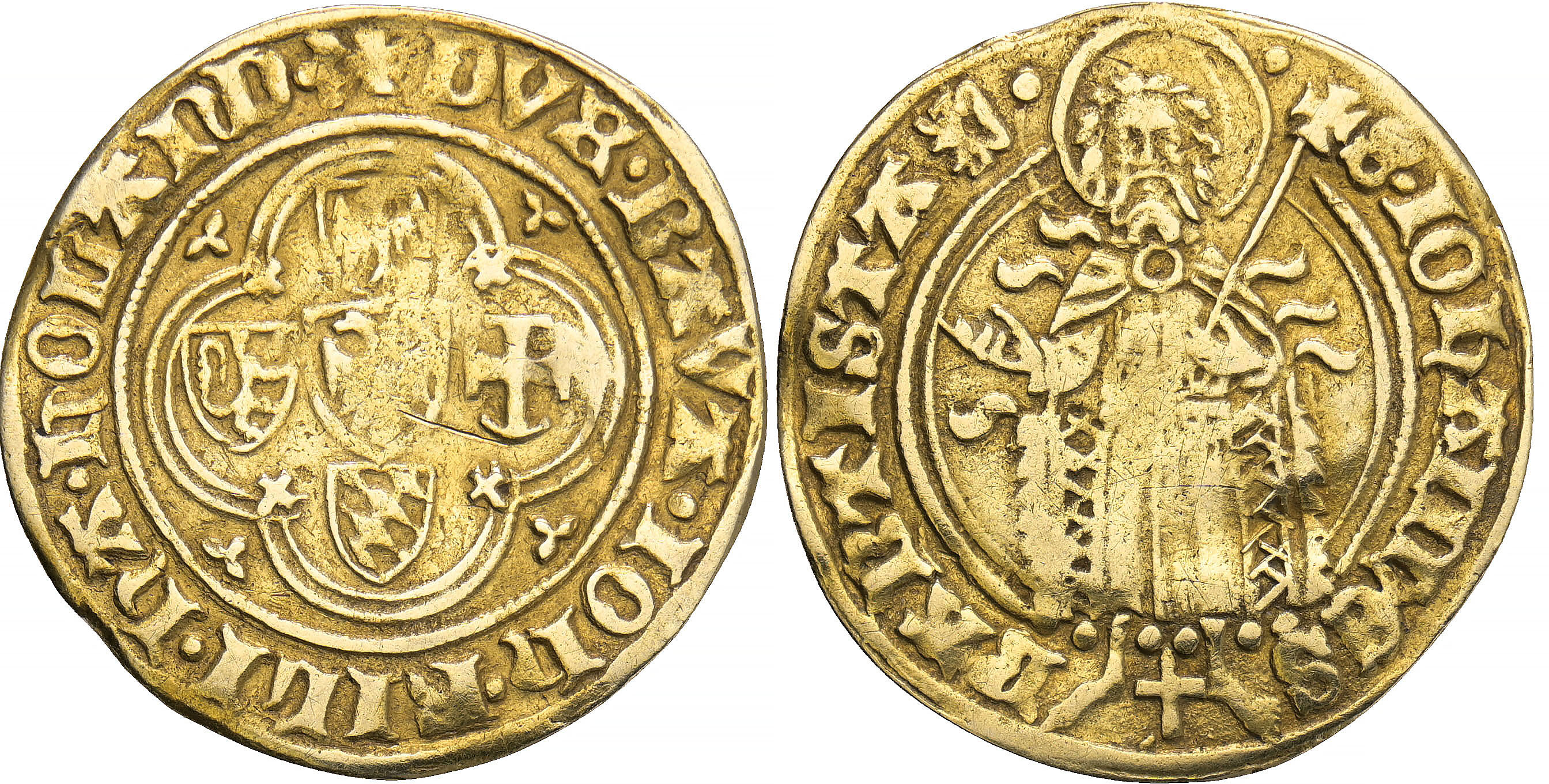 NIEDERLANDE HOLLAND Grafschaft. Jan von Bayern, 1418-1425. Goldgulden ...