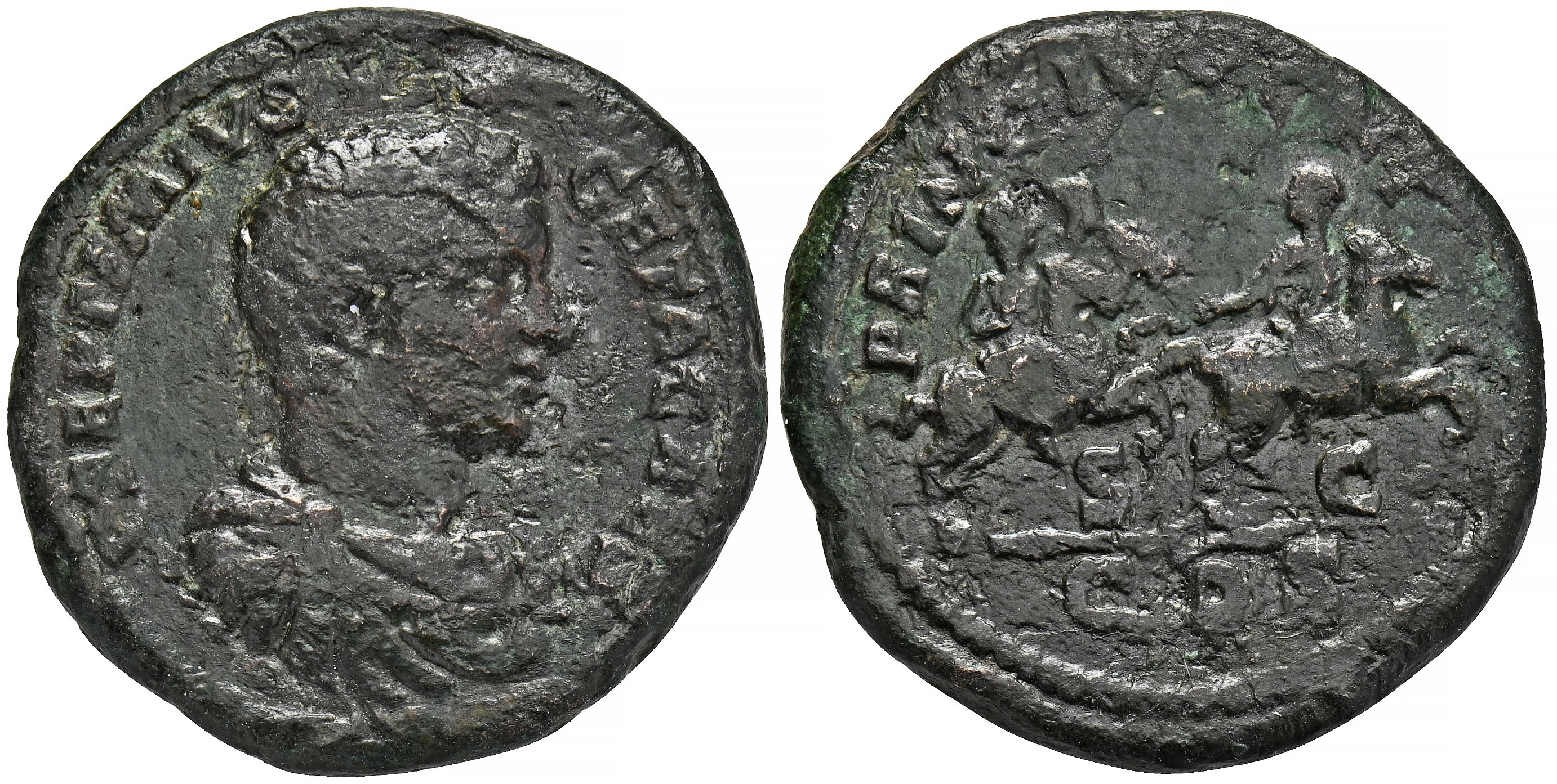 MÜNZEN DER RÖMISCHEN KAISERZEIT Septimius Severus, 193-211 für Geta. Æ ...