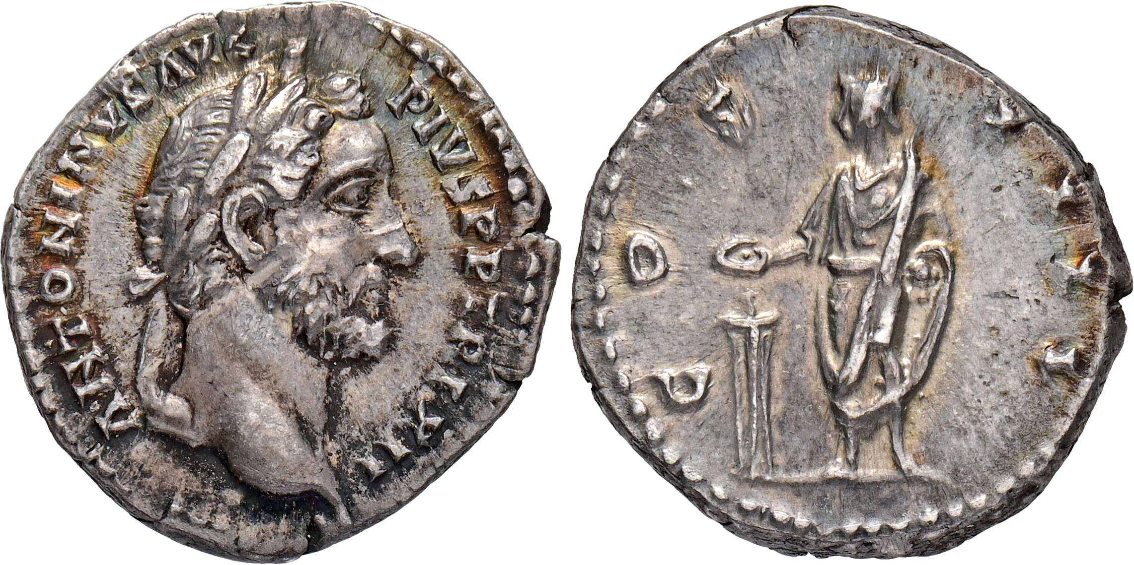 MÜNZEN DER RÖMISCHEN KAISERZEIT Antoninus I. Pius, 138-161. AR-Denar, 148/149, Rom; | 977706