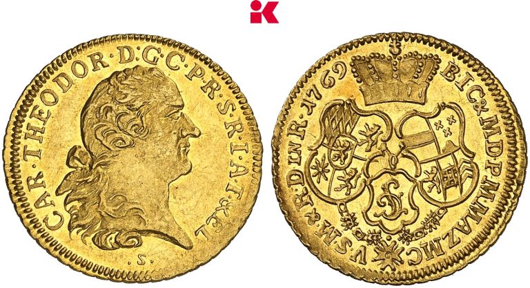 PFALZ Karl Theodor, 1743-1799. Dukat 1769, Mannheim. | 186743